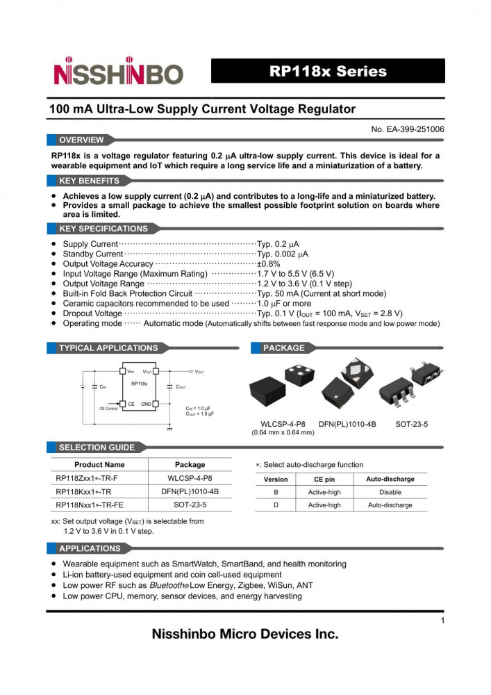 RP118 technical document page 1