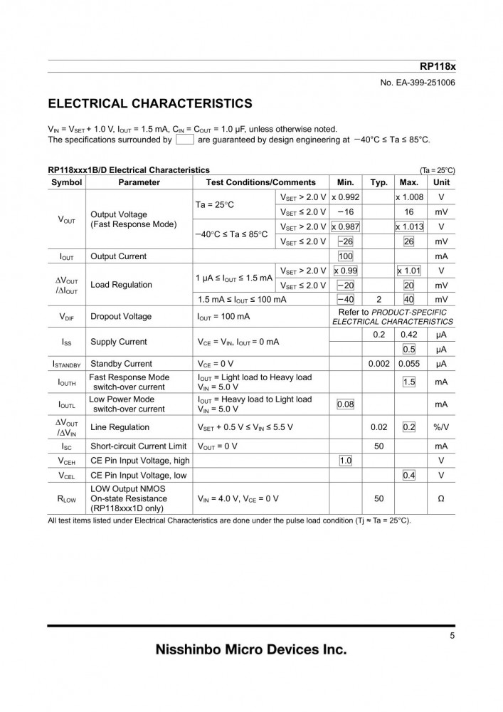 RP118 technical document page 5