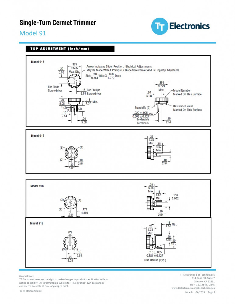 LEA NETWORKS Model 91 datasheet page 2