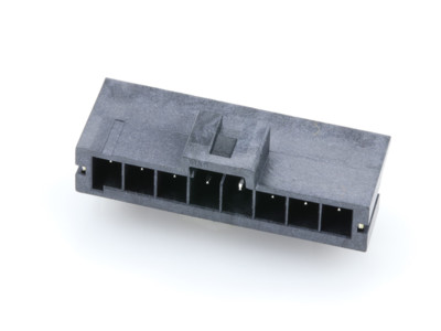 Ultra-Fit Right-Angle Header with Solder Nail, 3.50mm Pitch, Single Row, 3 Circuits, 0.76µm Gold (Au) Plating, Natural, Glow-Wire Capable, Embossed Tape on Reel