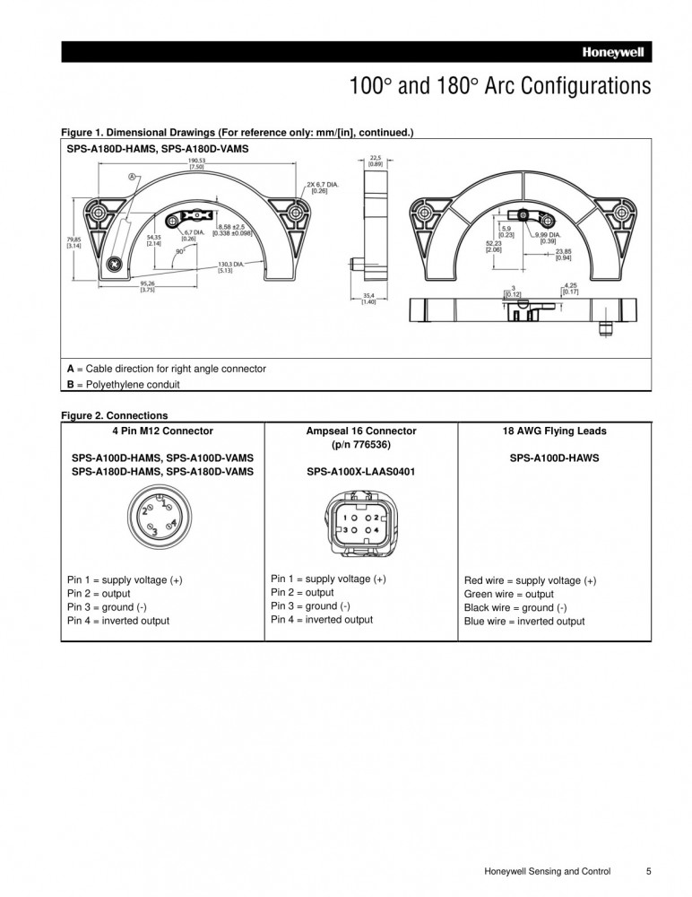 Honeywell SPS-A100D-HAWS product document page 5