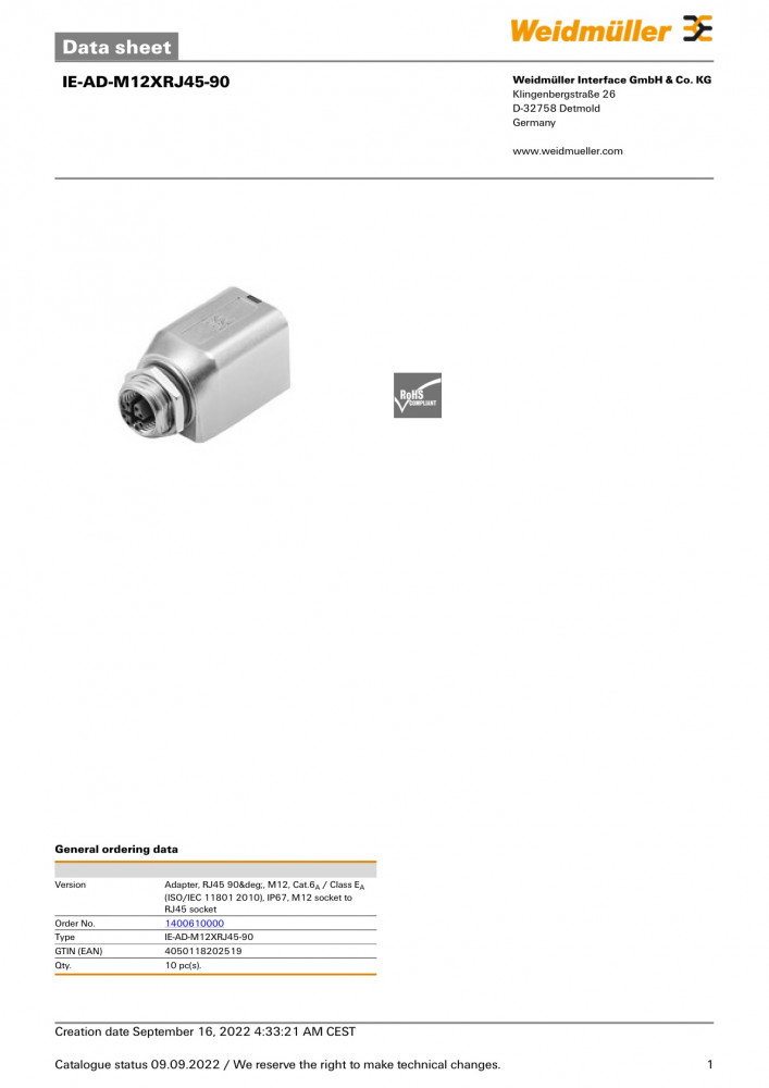 1400610000 technical document page 1
