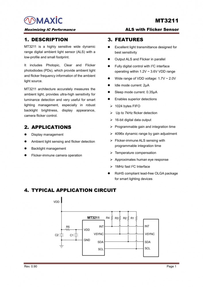 MT3211 technical document preview