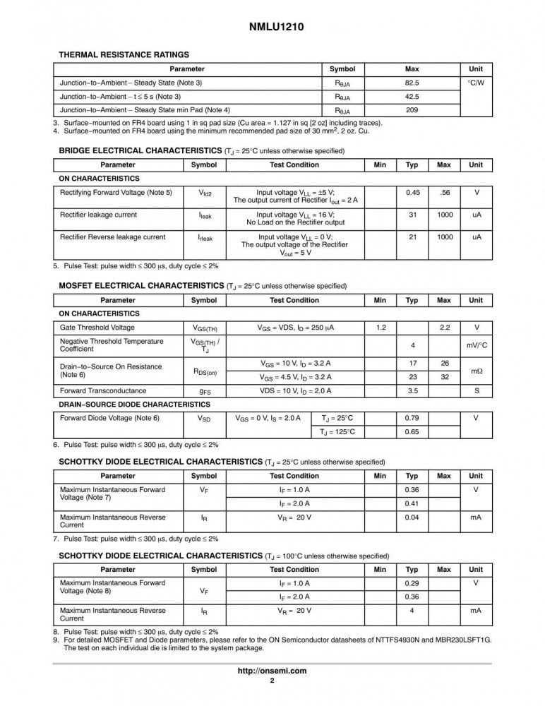 NMLU1210TWG datasheet page 2