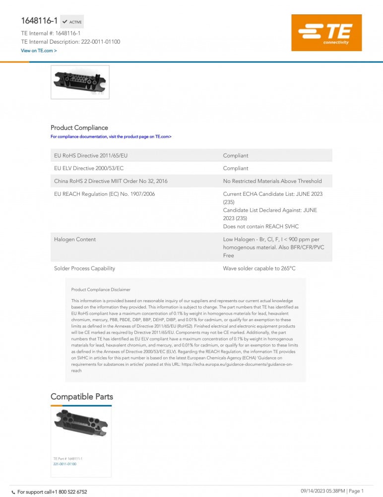 1648116-1 technical document page 1