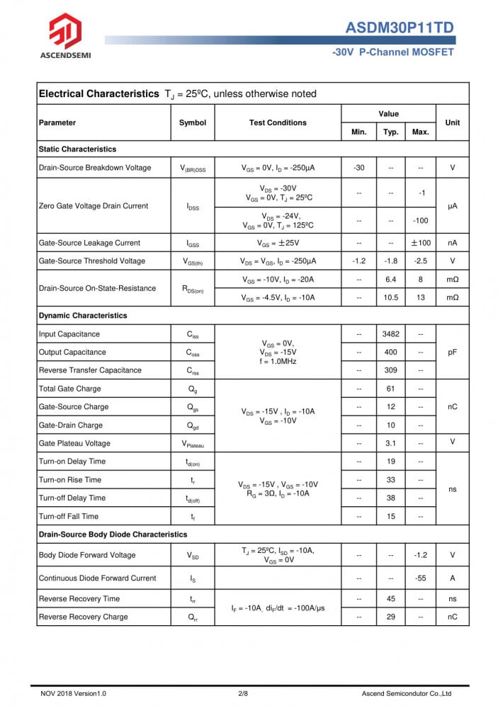 ASDM30P11TD-R datasheet page 2