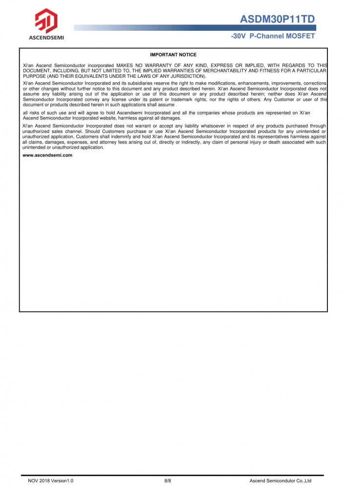 ASDM30P11TD-R datasheet page 8