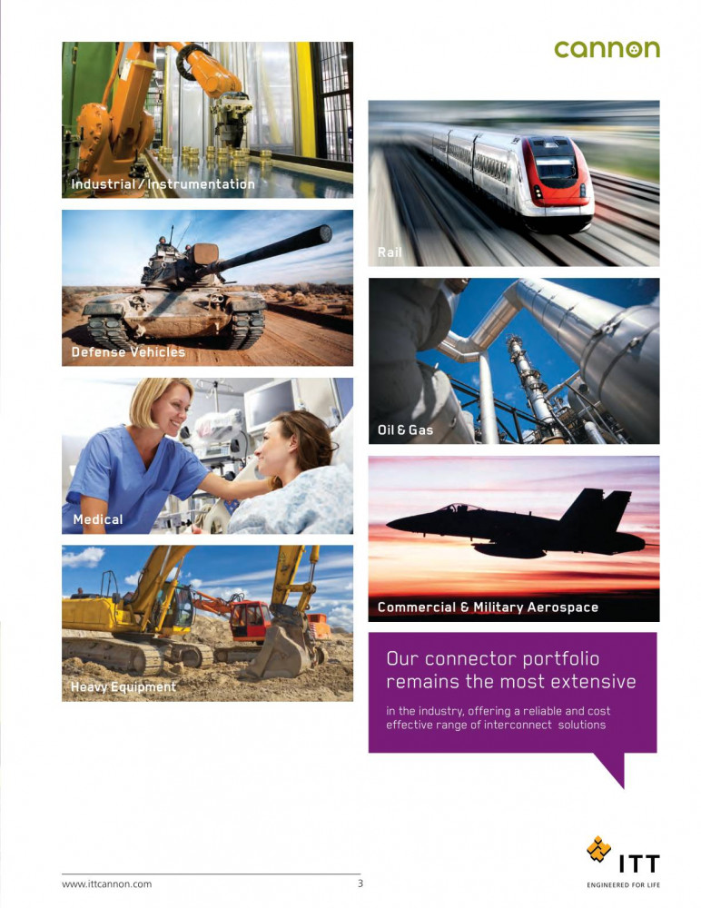 ITT Cannon KPTC catalogue page 3