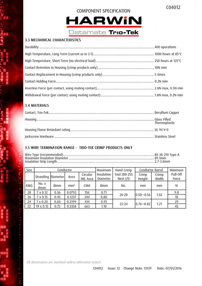 Harwin M80 Trio-Tek document page 5