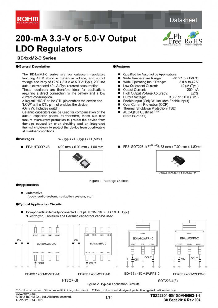 BD450M2WFP3-CE2 datasheet page 1