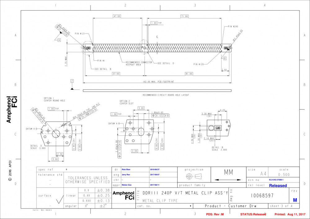 Amphenol 10068597 technical drawing page 3