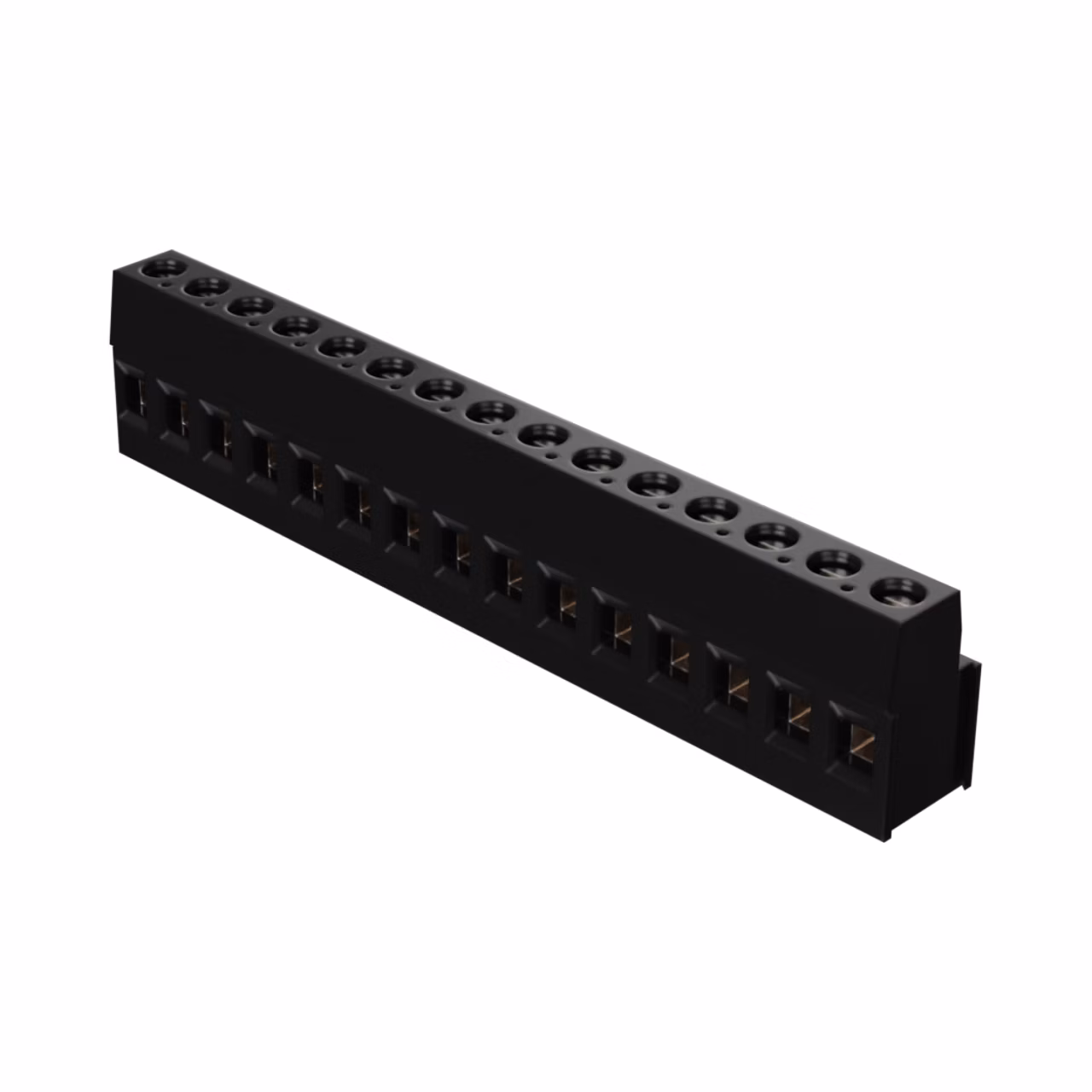 5.08mm Pitch Horizontal Fixed Mount PCB Terminal Block, 15 Circuits for sale