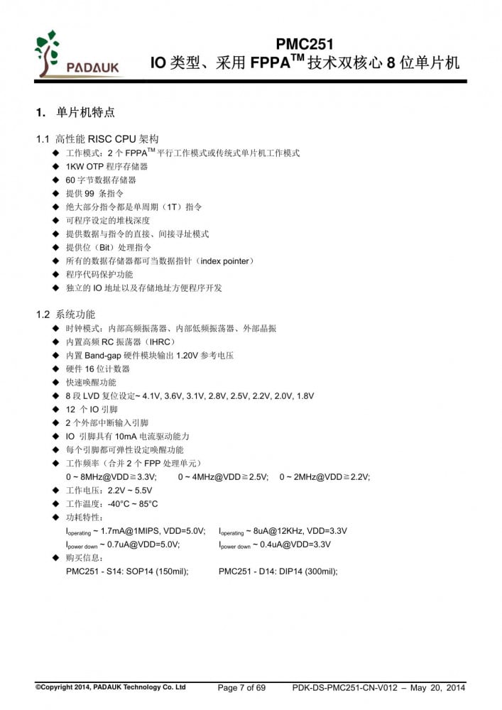 PMC251 datasheet page 7