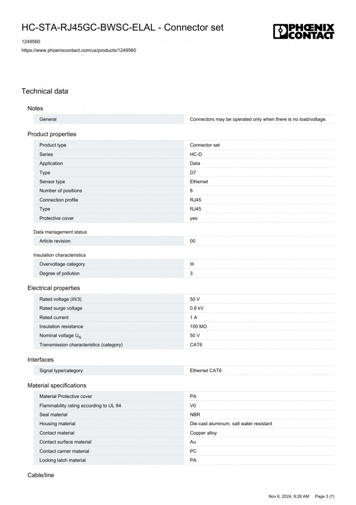 Phoenix Contact 1249560 technical document page 3