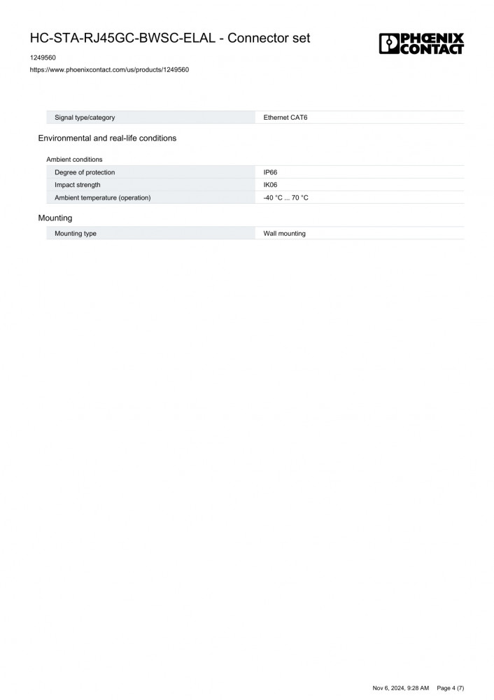 Phoenix Contact 1249560 technical document page 4