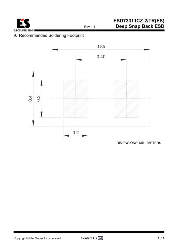 ESD73311CZ-2/TR(ES) datasheet page 7