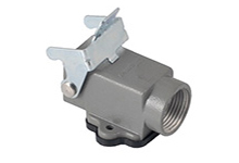 Heavy-Duty Bulkhead Housing Cover, Thermoplastic, with 4 Mounting Screw Holes, with Gasket, Size 10B «57x27», Grey