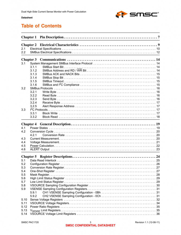 PAC1720 datasheet page 3
