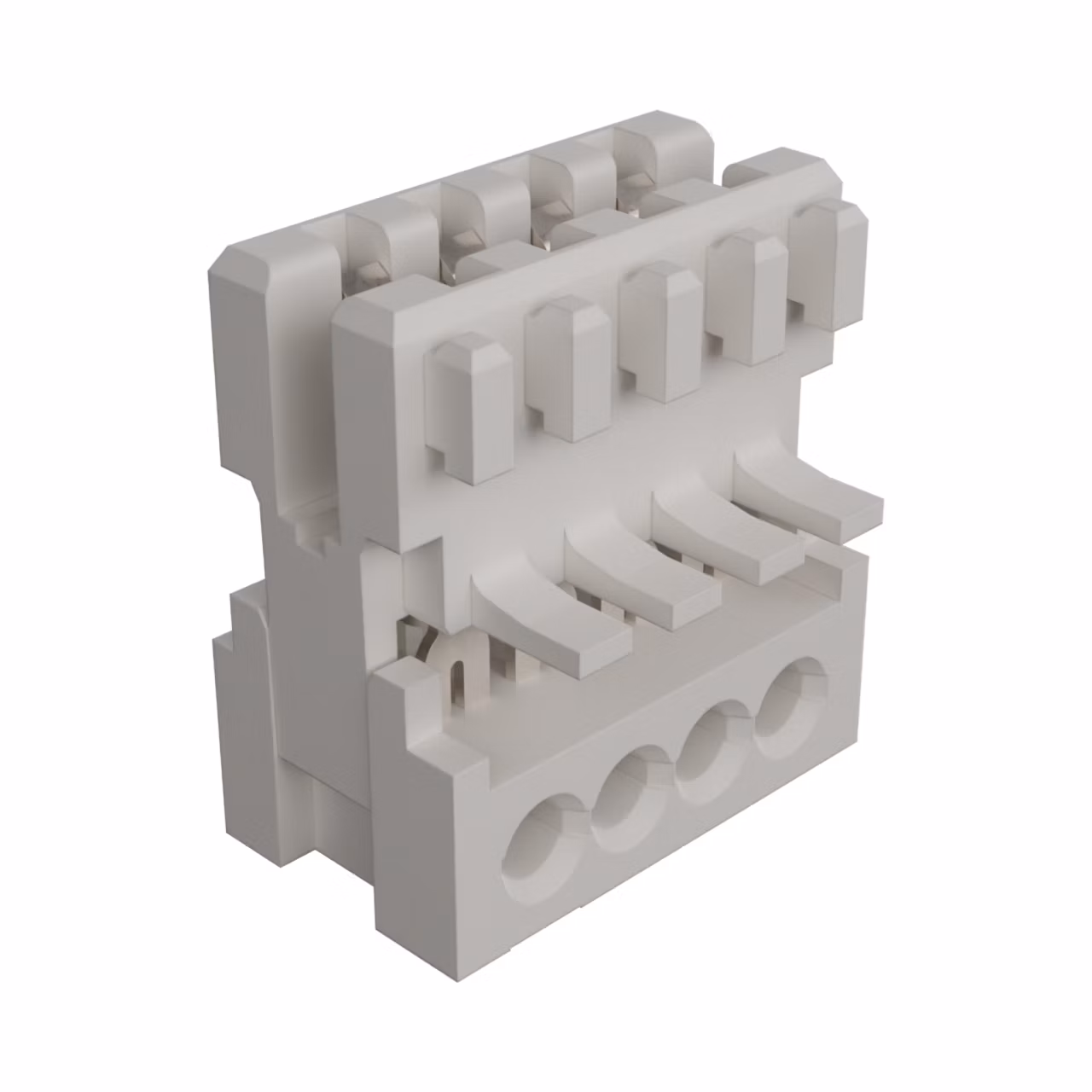 Appli-Mate RAST 2.5 Female Connector, 2.50mm Pitch, 4 Circuits, All Position Keys, Open Endwalls for sale