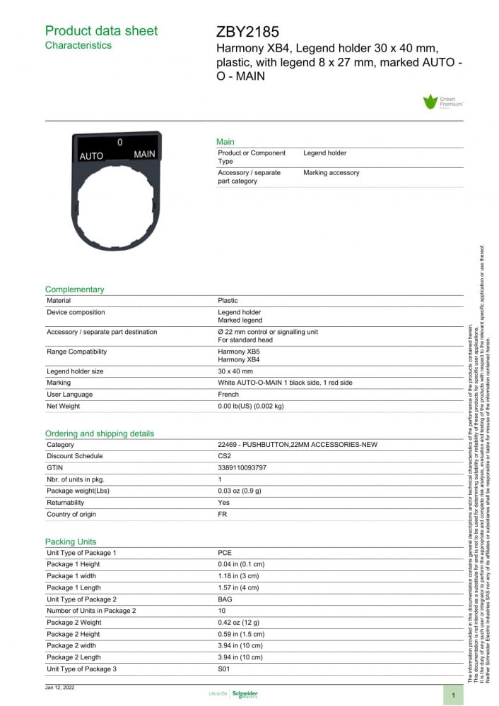 ZBY2185 technical document page 1