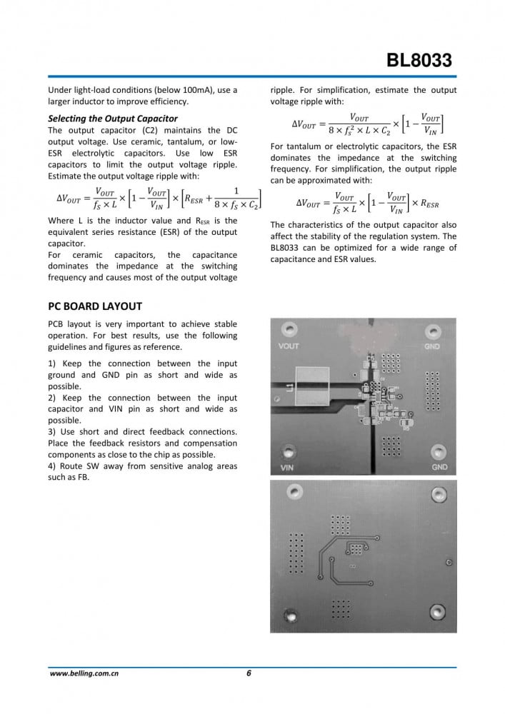 BL8033CB6TR datasheet page 6
