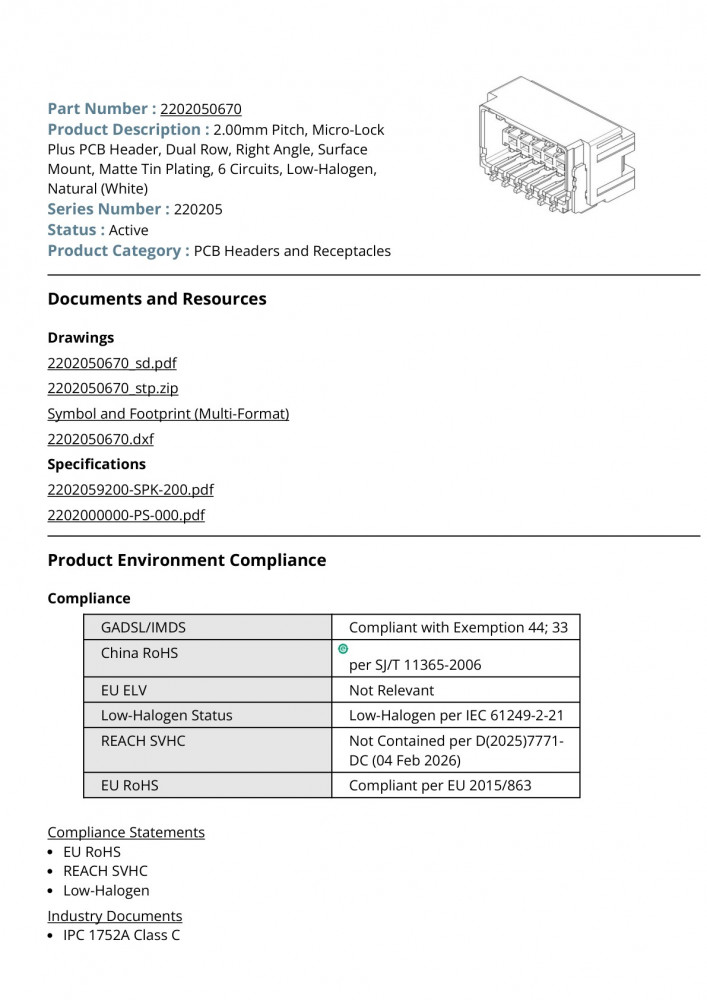 2202050670 technical document preview, page 1