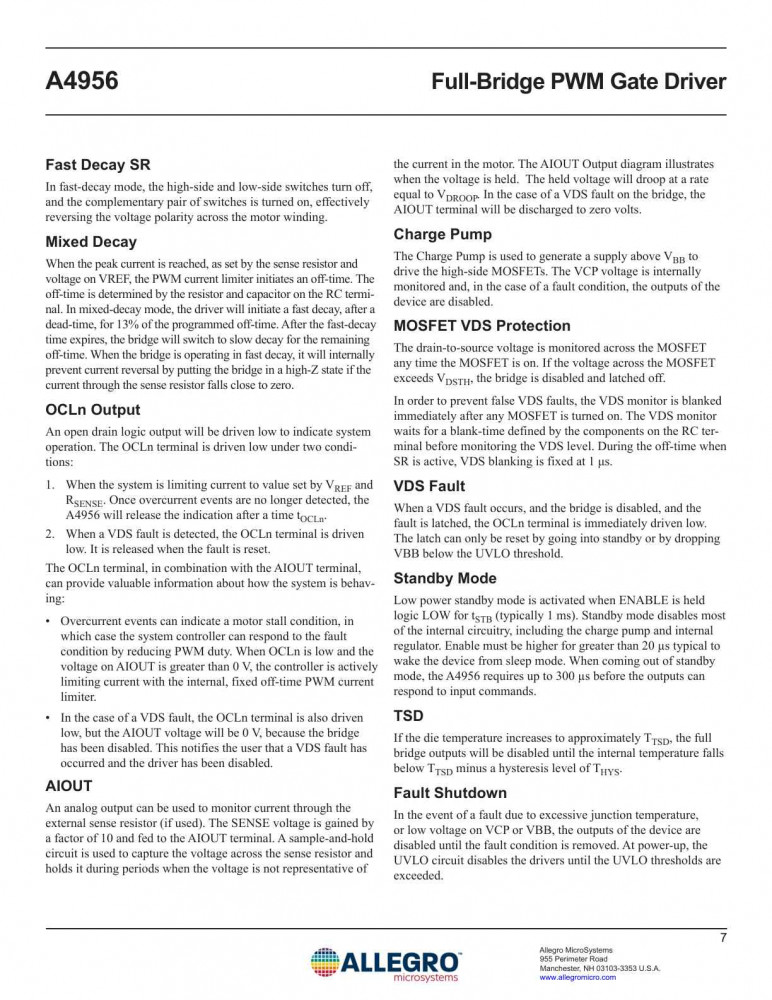 A4956 datasheet page 7