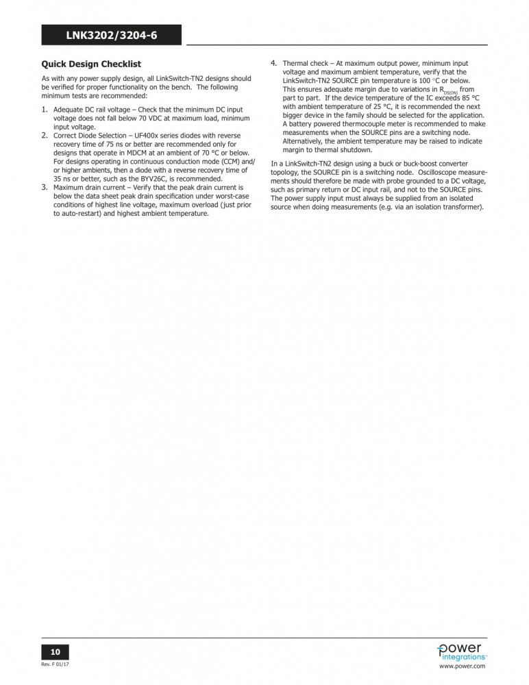 LNK3204P datasheet page 10