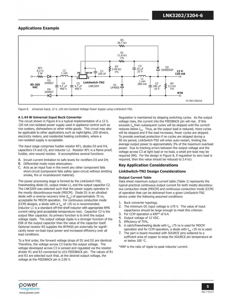 LNK3204P datasheet page 5