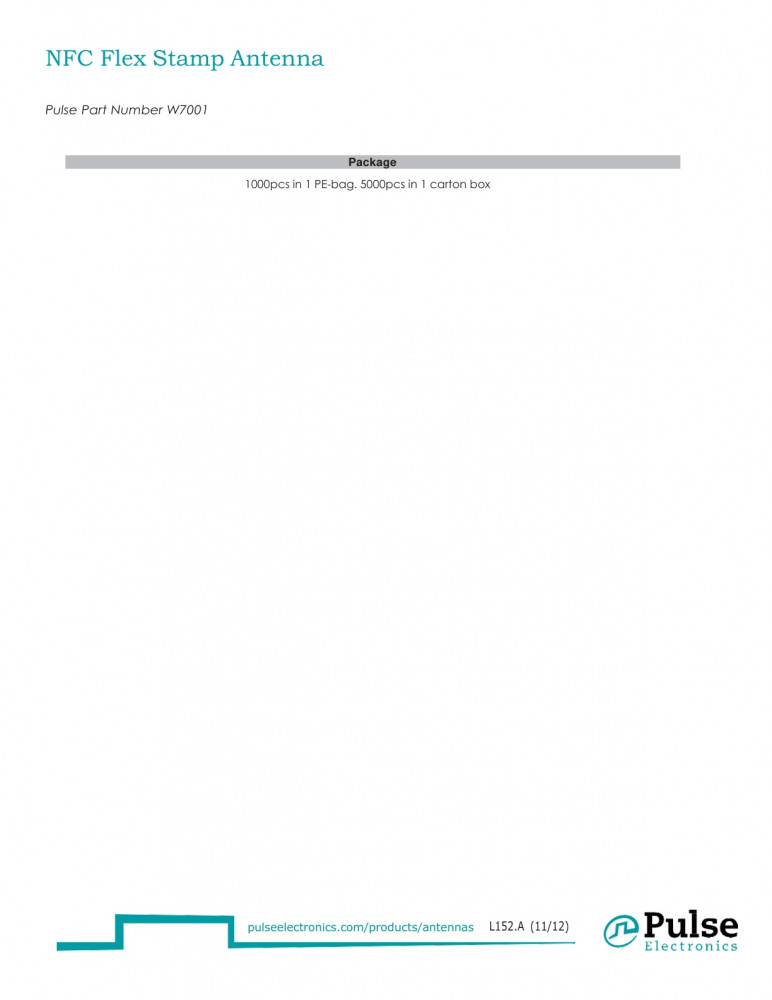 PULSE W7001 technical document page 3