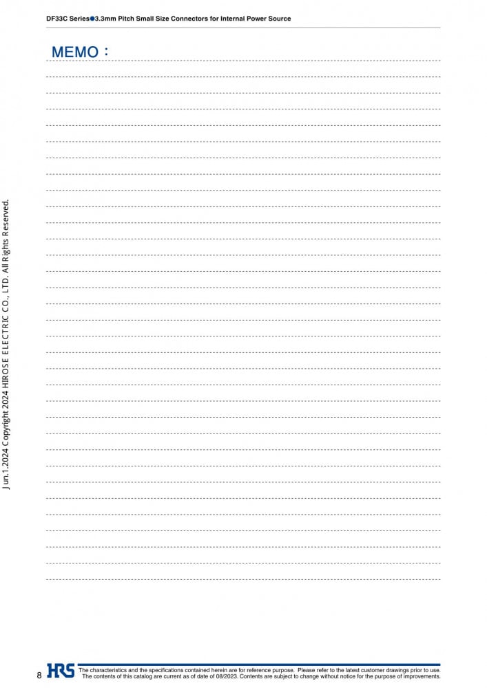 HRS DF33C datasheet page 8
