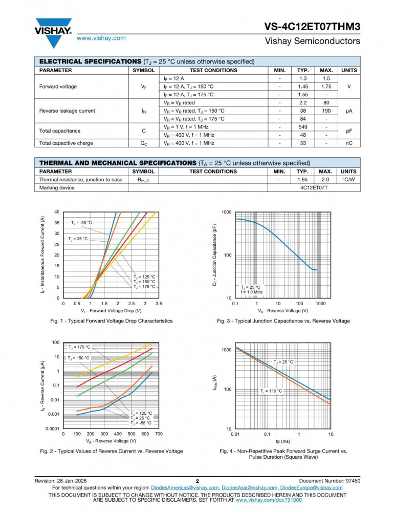 Vishay VS-4C12ET07THM3 datasheet page 2