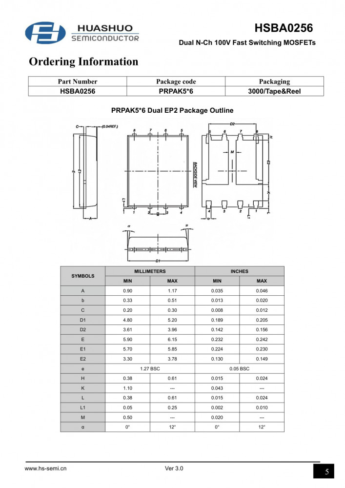HSBA0256 datasheet page 5