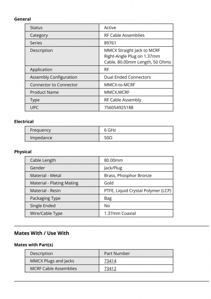 MOLEX 897612360 drawing page 2