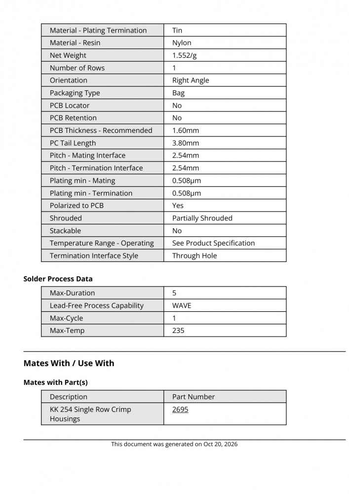 MOLEX 22124132 product document, page image 3