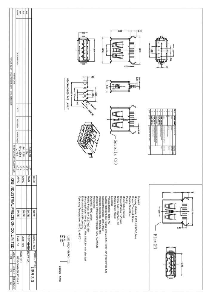 U233-091N-3BLPC11-F2 technical drawing page