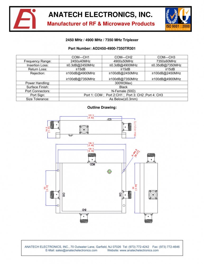 AD2450-4900-7350TR301 technical document preview