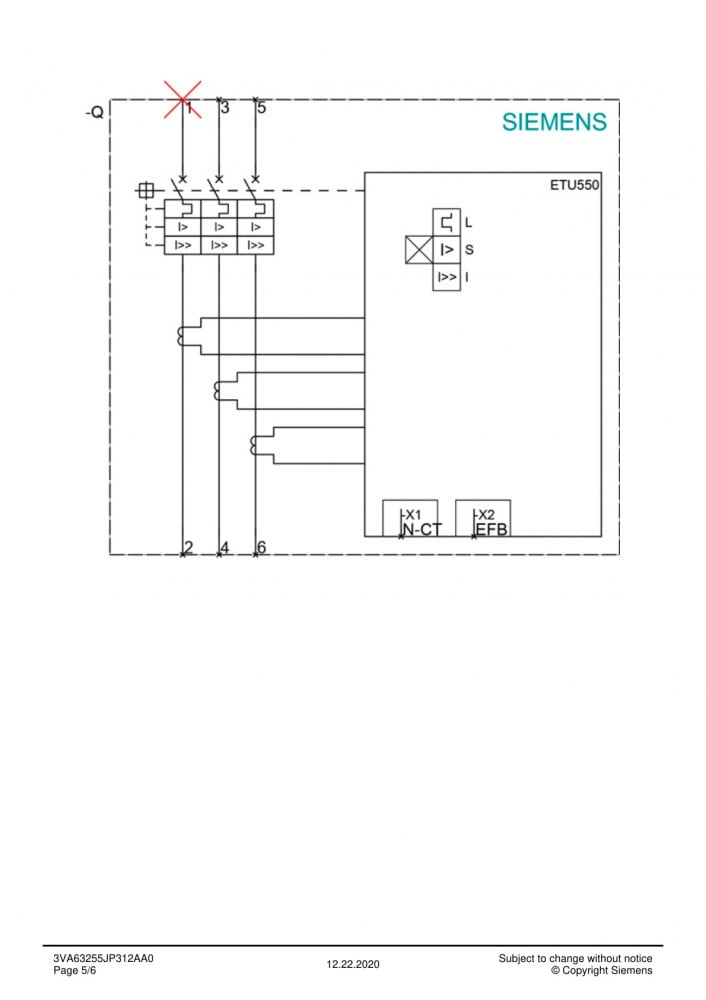 SIEMENS 3VA6325-5JP31-2AA0 datasheet page 5