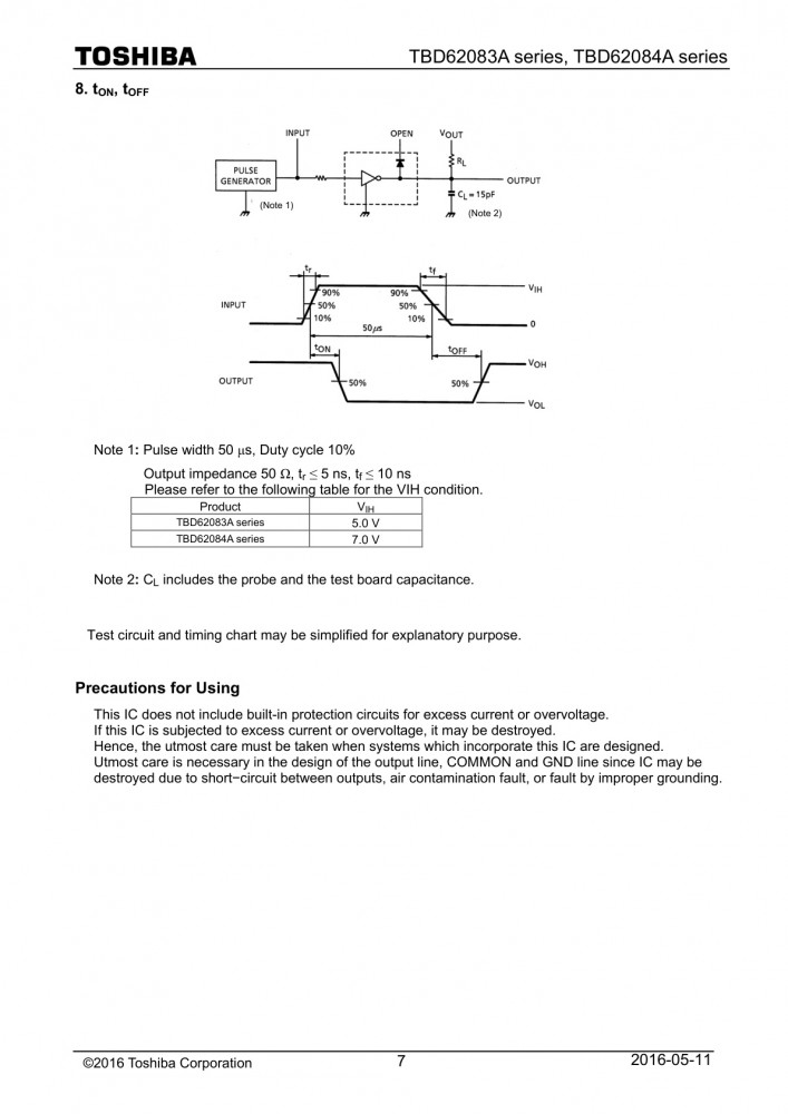 TBD62084A series datasheet page 7