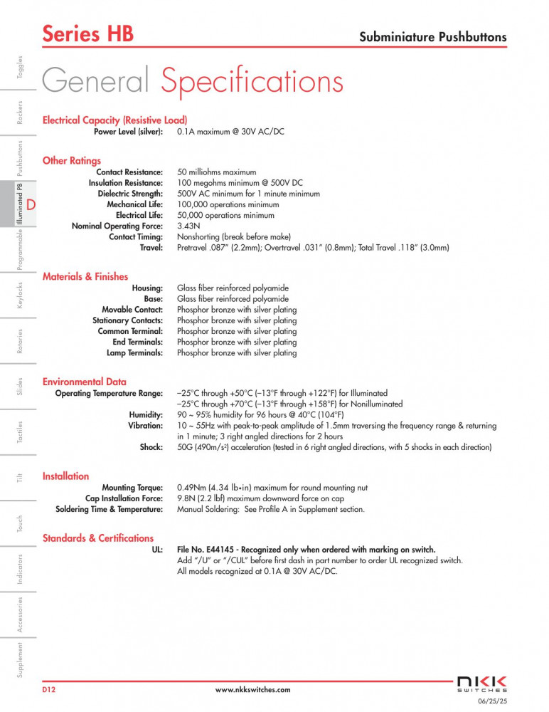 HB15SKW01-5F-JB technical document page 1