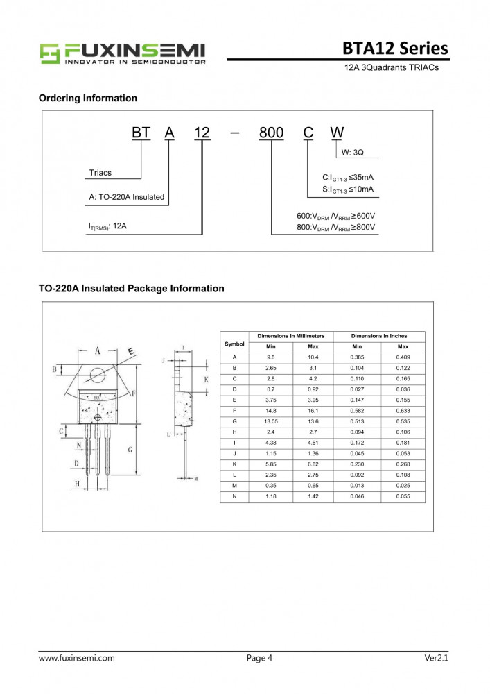 BTA12-800CW datasheet page 4