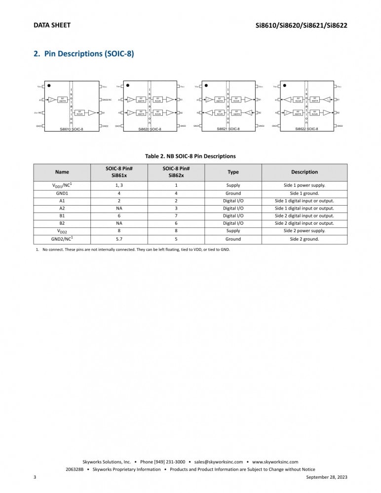 SI8620EC-B-ISR datasheet page 3