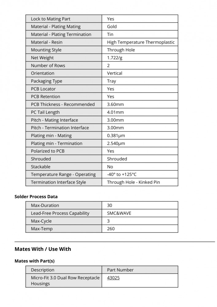 MOLEX 440671202 technical document preview, page 3