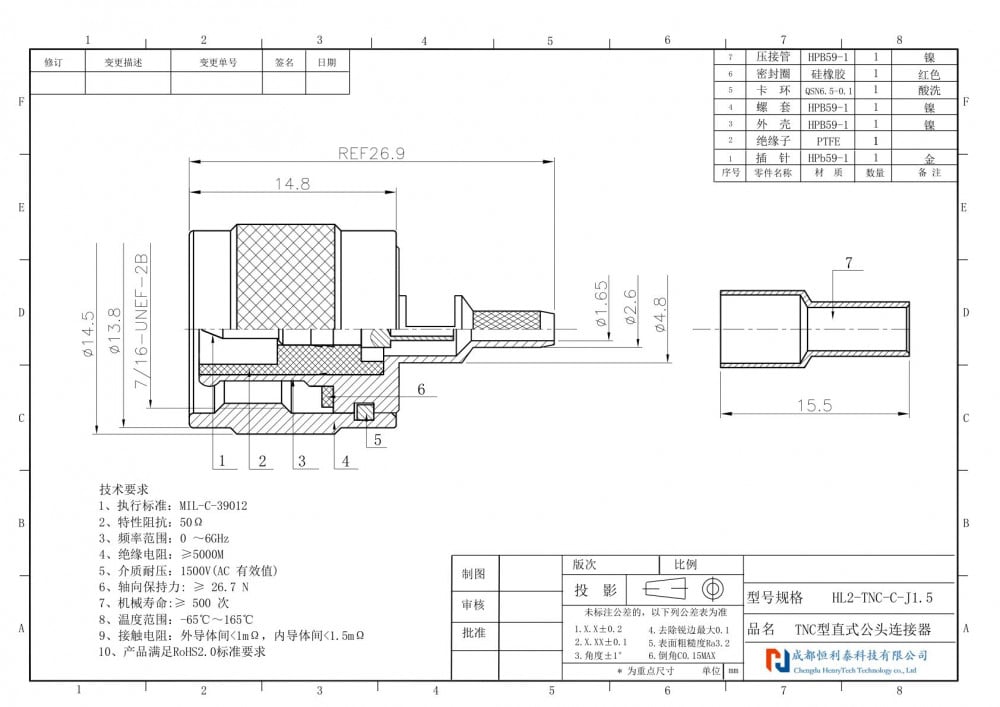 HL2-TNC-C-J1.5 technical document preview