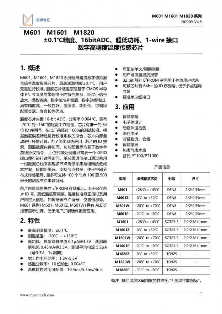 M1820ZT5 datasheet page 3