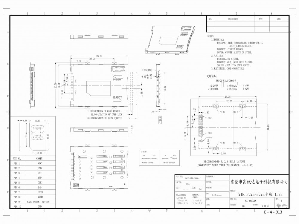 SMP11-S1S1-2000-A specification page 2