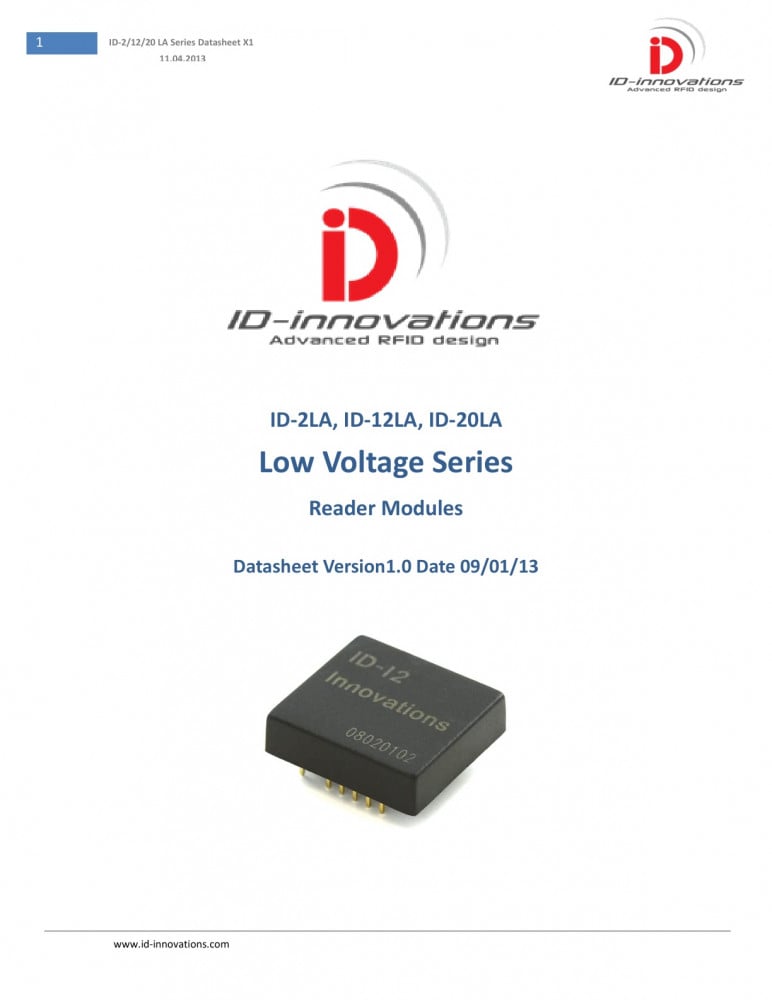 SEN-11828 datasheet page 1