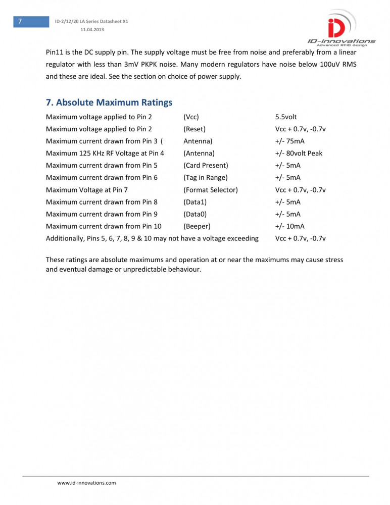 SEN-11828 datasheet page 7