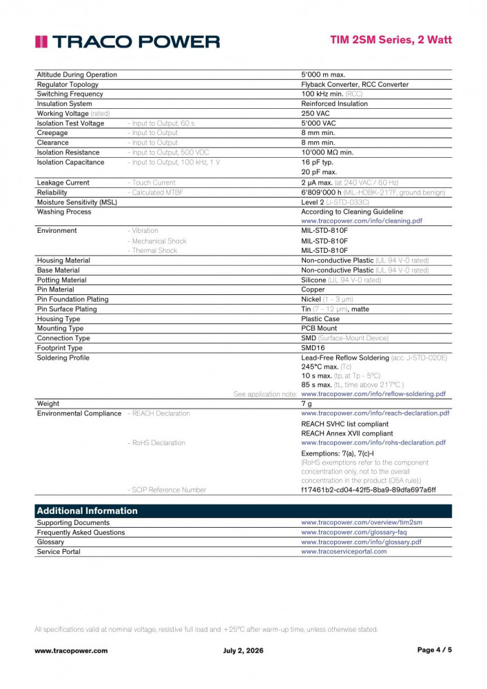 TIM 2SM technical document page 4