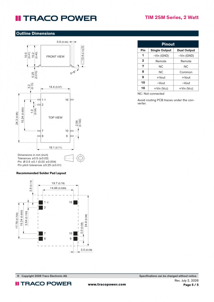 TIM 2SM technical document page 5